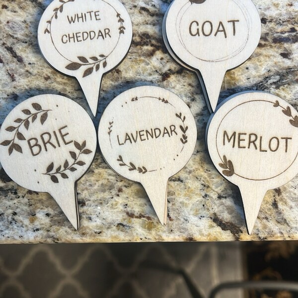 Cheese Markers Design for Laser Cutting - DIGITAL PRODUCT ONLY - Etsy