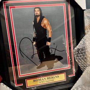 WWE SHINSUKE NAKAMURA Autographed Photo With Double Mat and Name Plate ...