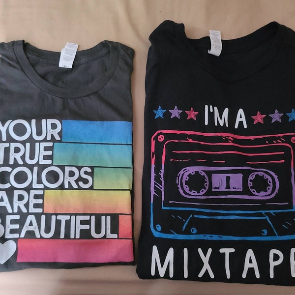 LGBT Pride T-shirt: Women's V-neck, Your True Colors - Etsy