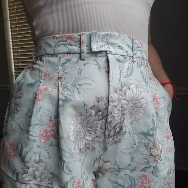 Wide Pleated Shorts (high Waisted) Digital PDF Sewing Pattern // US ...