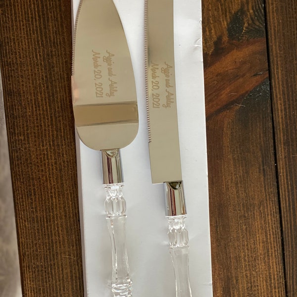 Cake Cutter Wedding Cake Server Set Custom Cake Cutting Set Which ...
