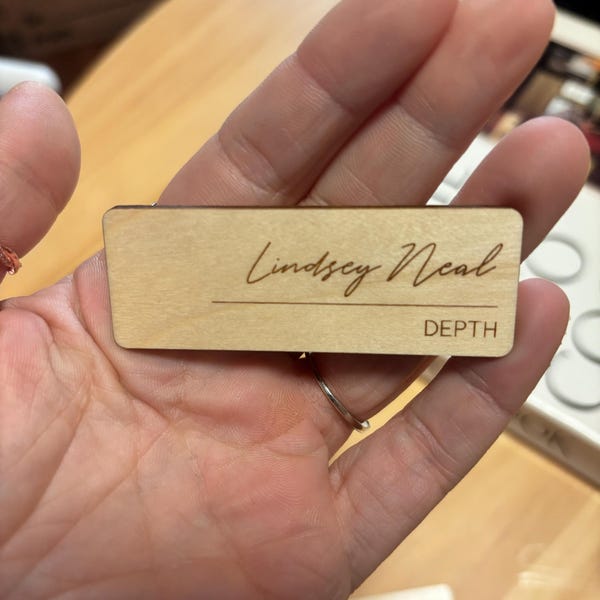 Personalized Magnetic Name Badges Custom Engraved Employee Work Badge ...