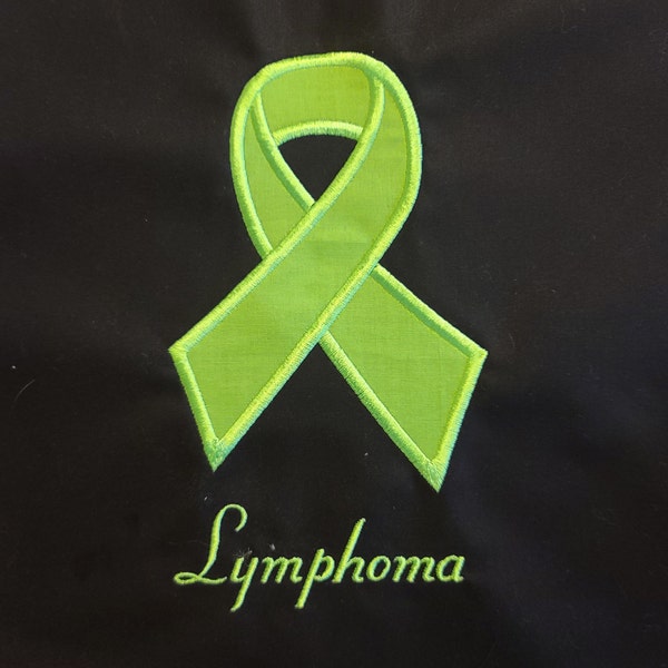 Awareness Ribbon Applique Design. Ribbon Embroidery Designs. Cancer ...