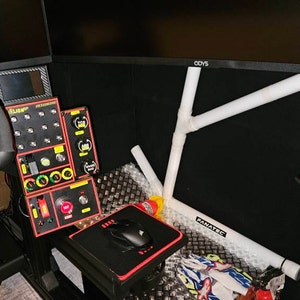 PC USB Button Box 31 Function Metallic Back Lit Green for Flight ...