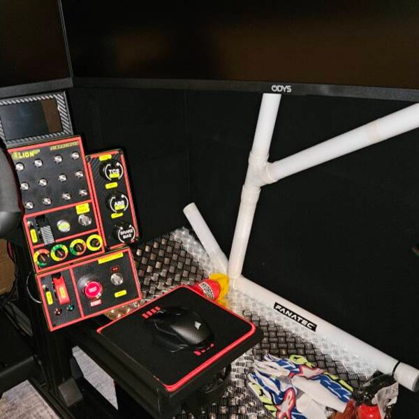 PC USB 30 Functions Button Box With Neon Labels Sheet for Simracing - Etsy