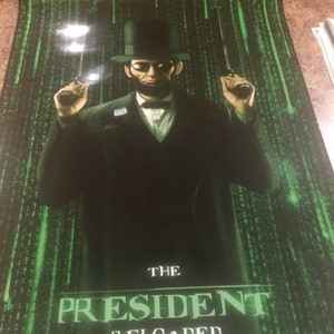 Poster the Dubya george W. Bush on a Shark Epic American President Art ...