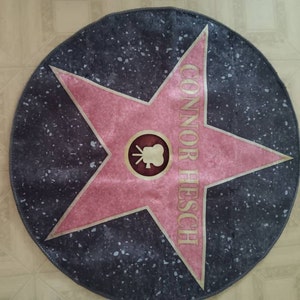 Purple Rug, Butterfly Rug, Unique Gift Rug, Round Butterfly Rug, Circle ...