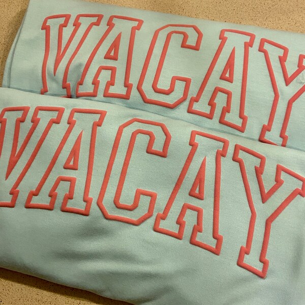 VACAY Varsity Arched Outline SVG, Summer Svg Bundle, Beach Svg, Vacay ...