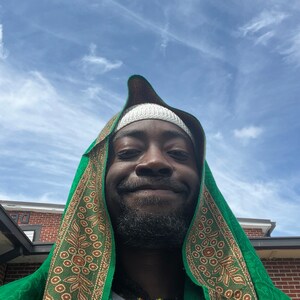 White Pakistani-style Round Entricately Rigid Embroidered Muslim Kufi ...