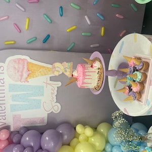 Happy Birthday Donut Banner, Sweet One Banner, Two Sweet Banner ...