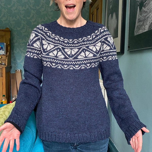 Nordic / Fair-isle Cardigan MADE TO ORDER - Etsy Canada