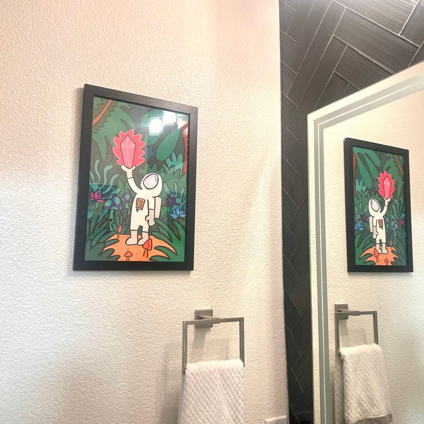 Alien Thinker Poster / Cosmic Poster / Alien Art Print - Etsy