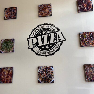 Pizza Wall Decal / Pizzeria Wall Décor / Pizza Window Decal T562 - Etsy