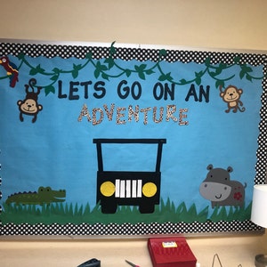 Ready to Hang Ocean Bulletin Board Set Sea Themed Bulletin | Etsy