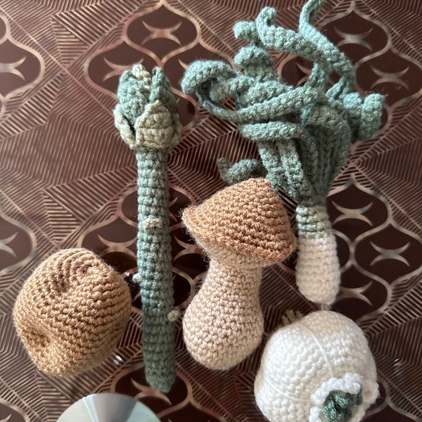 ASPARAGUS Crochet Pattern PDF - Amigurumi Asparagus Spears. Crochet Asparagus Pattern. Crochet ...