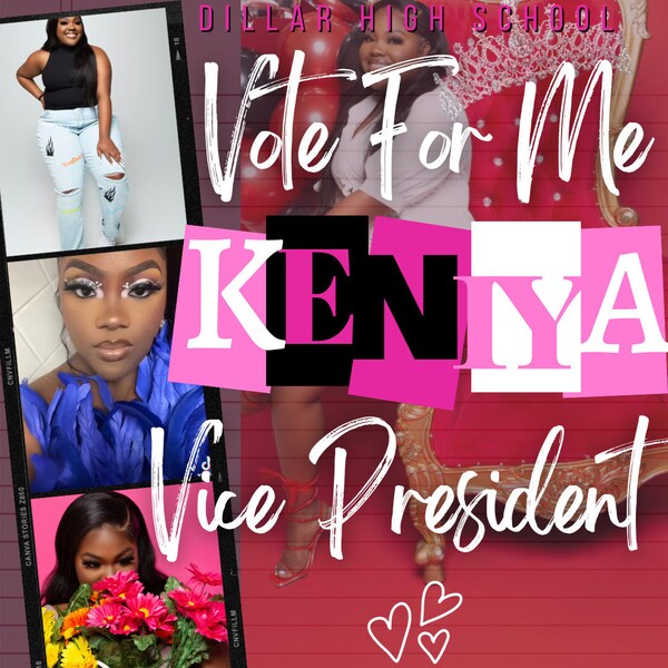 Editable Mean Girls Prom Queen Flyer Do It Yourself Diy Vote For Me