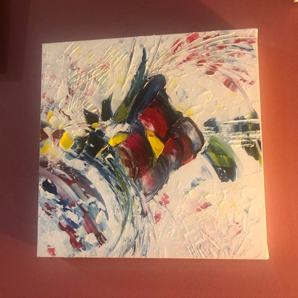 Red Rose Painting,flower Painting,original Oil Painting,tatjana Ruzin ...