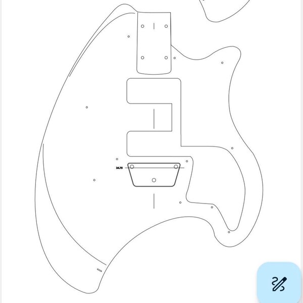Meteor Style Guitar Cnc Digital Plans. 3 Files Types for Cnc Guitar ...
