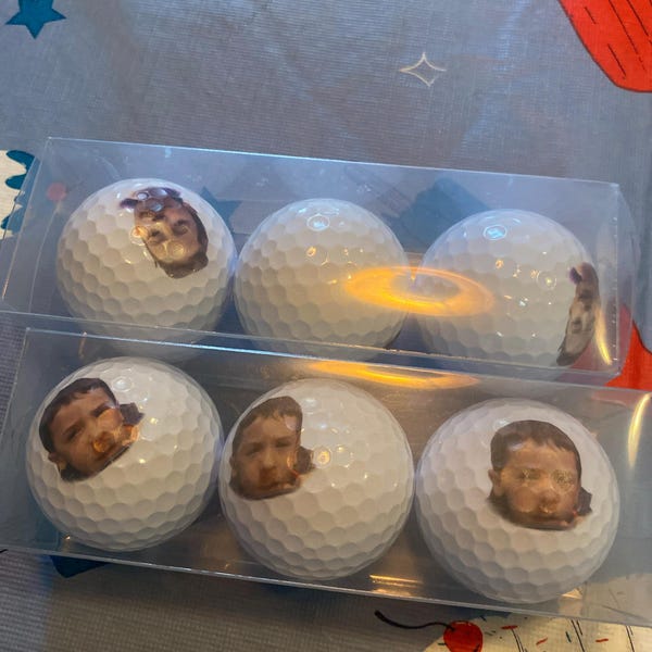 Portrait on Golf Ball, Portrait From Photo, Funny Golf Balls ...