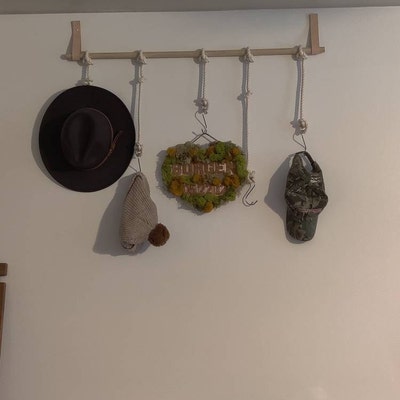 Boho Chic Hat Hanger, Minimal Hat Hanger, Boho Wall Decor - Etsy