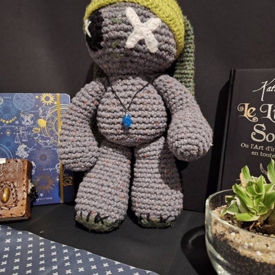 FULL PATTERN: Creepy Cute Voodoo Doll Crochet Pattern With Cat and ...