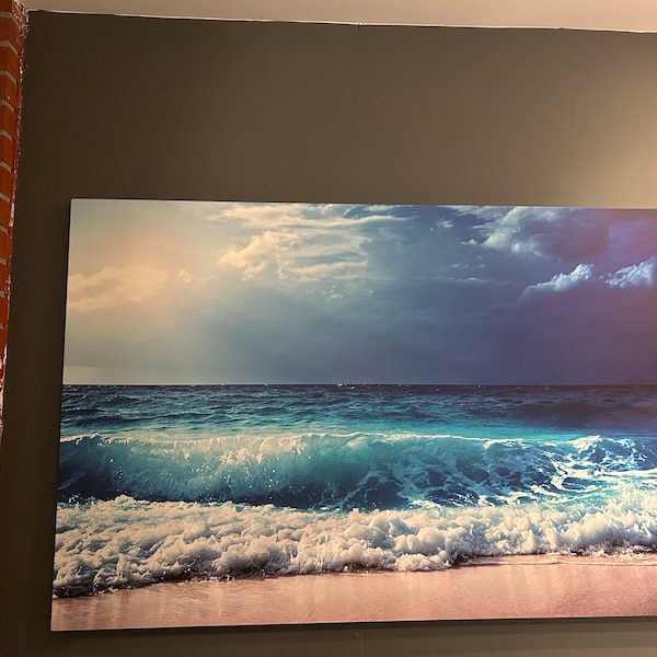 Ocean Beach Canvas Prints Sea Landscape Nautical Photo Coastal Canvas ...