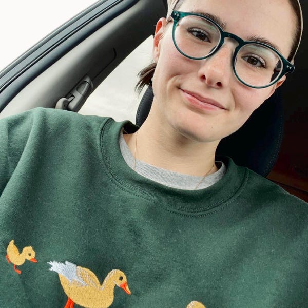 Embroidered Fall Leaves Crewneck, Cute Fall Foliage Sweatshirt, Autumn ...