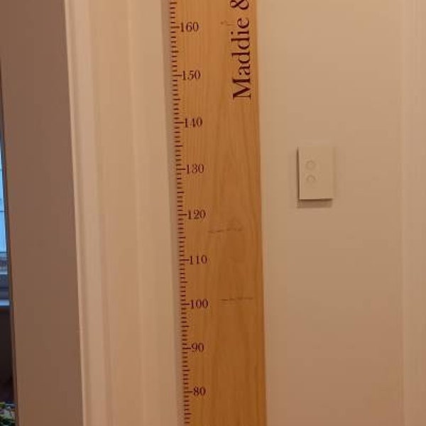 The Old School Ruler Height Chart Personalised (laser Engraved) - Etsy ...