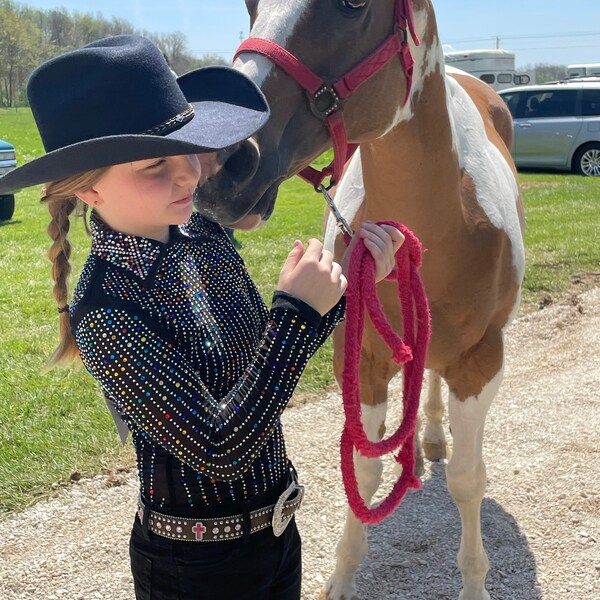 Black Aces - Women's Western Show Shirt - Horse Show Clothes ...