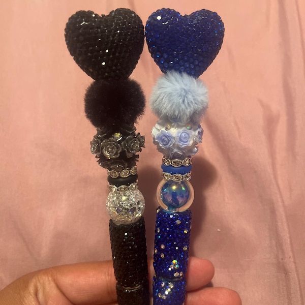 HEART Beaded Pens , Characters , Cute Pens, Elevate Your Station at the ...