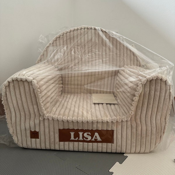 Vegan Leather Mini Lounge Chair for Kids Ideal Birthday Gift for Boy or ...