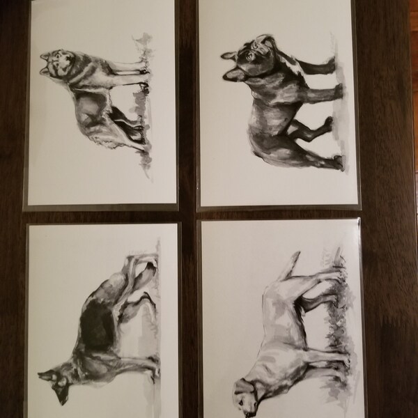 French Bulldog Dog Art Portrait Print of an Original Watercolor ...