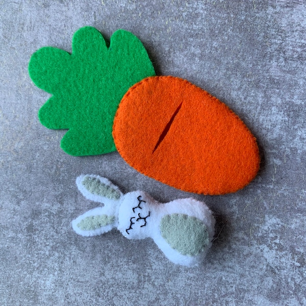 FELT BUNNY PDF Pattern - 'bitty Bunnies' Easter Pattern; Mini Rabbit ...