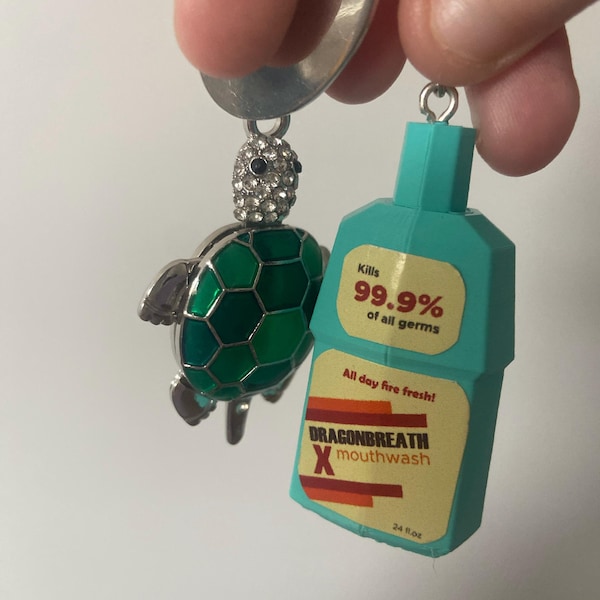 Mouthwashing Bottle Keychain | 3D Printed Dragonbreath Mouthwash ...