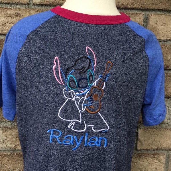 Elvis Stitch From Lilo and Stitch Sketch Digital Embroidery Machine ...