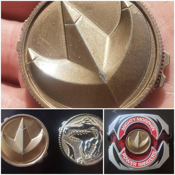 Mighty Morphin Power Rangers Resin Cast Coin in Display Case Blue ...