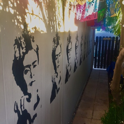 Frida Kahlo Stencil, Kahlo Portrait, Art and Craft, Home Decor, Paint ...