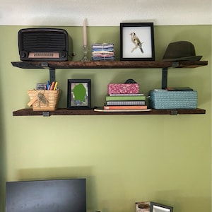 Shelf Bracket With Curtain Rod Holder, SOLD INDIVIDUALLY, Shelf and ...