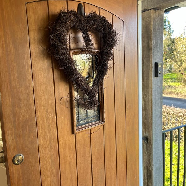 Willow Heart Wreath: Twig Heart/mother's Day Gift/easter Decor/spring ...