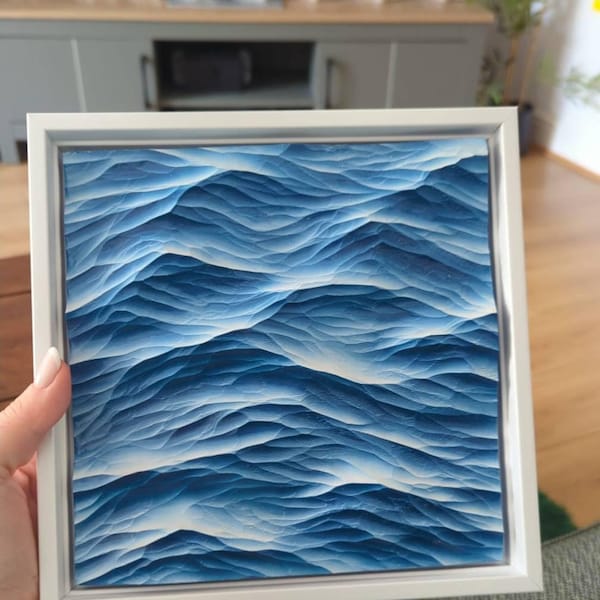 Wooden Ocean Waves Carving,wood Wall Art,unique Home Decor, House ...