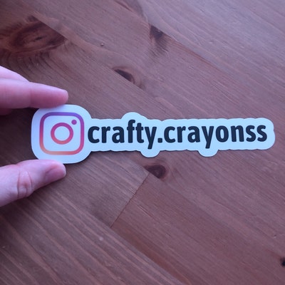 Custom Instagram Sticker, Social Media Sticker, Instagram Sticker, User ...
