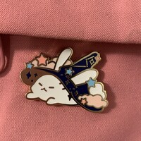 Witchy Moon Buns Glow in the Dark Enamel Pins - Etsy