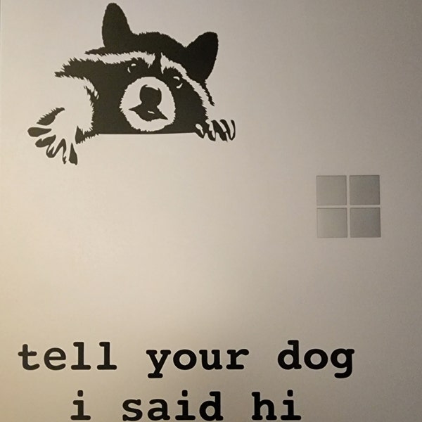 Raccoon Decal | Vinyl Car Decal | Window Decal | Laptop Decal | Vinyl ...