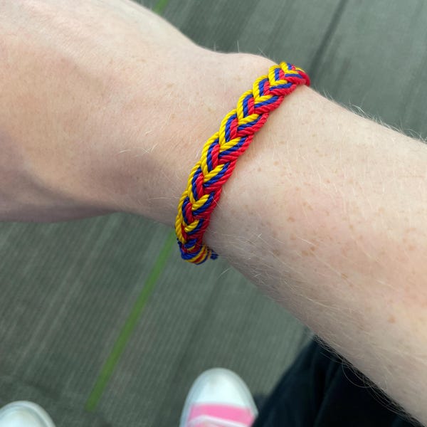Colombian Bracelet. Colombia Colors Bracelet. String Bracelet. Team ...