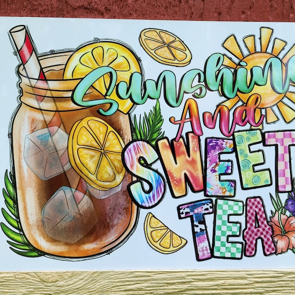 Sunshine and Sweet Tea Png, Digital Downloads, Tea, Beach, Sweet Tea ...