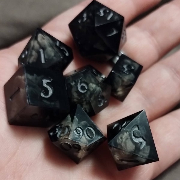 Crystal Caves Geode Dice Set - Etsy