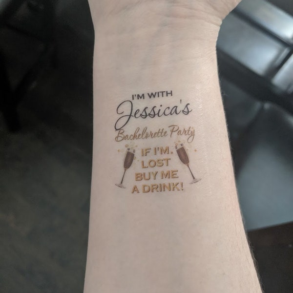 Bachelorette Tattoos Bachelorette Party Tattoos Temporary Tattoos Fake ...