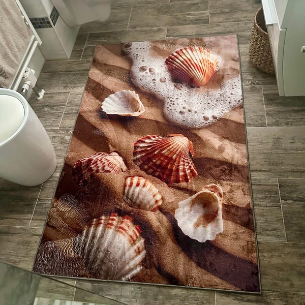 Beach, Sand Rug, Beach Rug, Beach Carpet, Sea Coast Rug,ocean Rug,sand ...