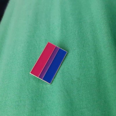 Bisexual Bi Pride Flag Enamel Pin Badge - Etsy