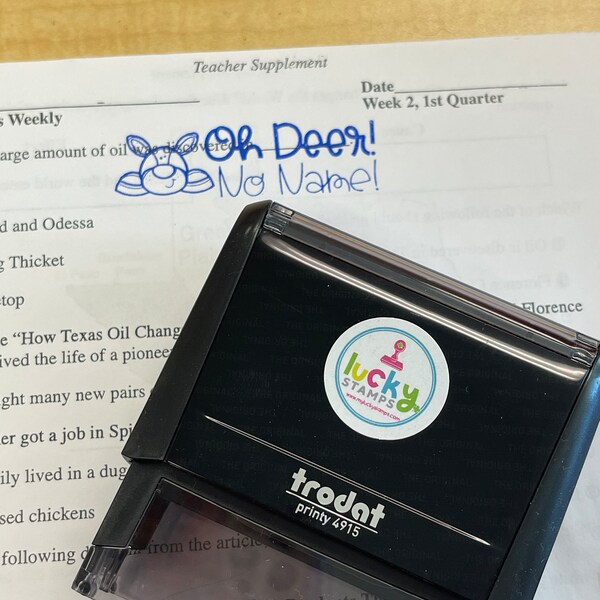 5 Star Rating Stamp, Star Rating Stamp, Rate Your Work, Self Inking ...